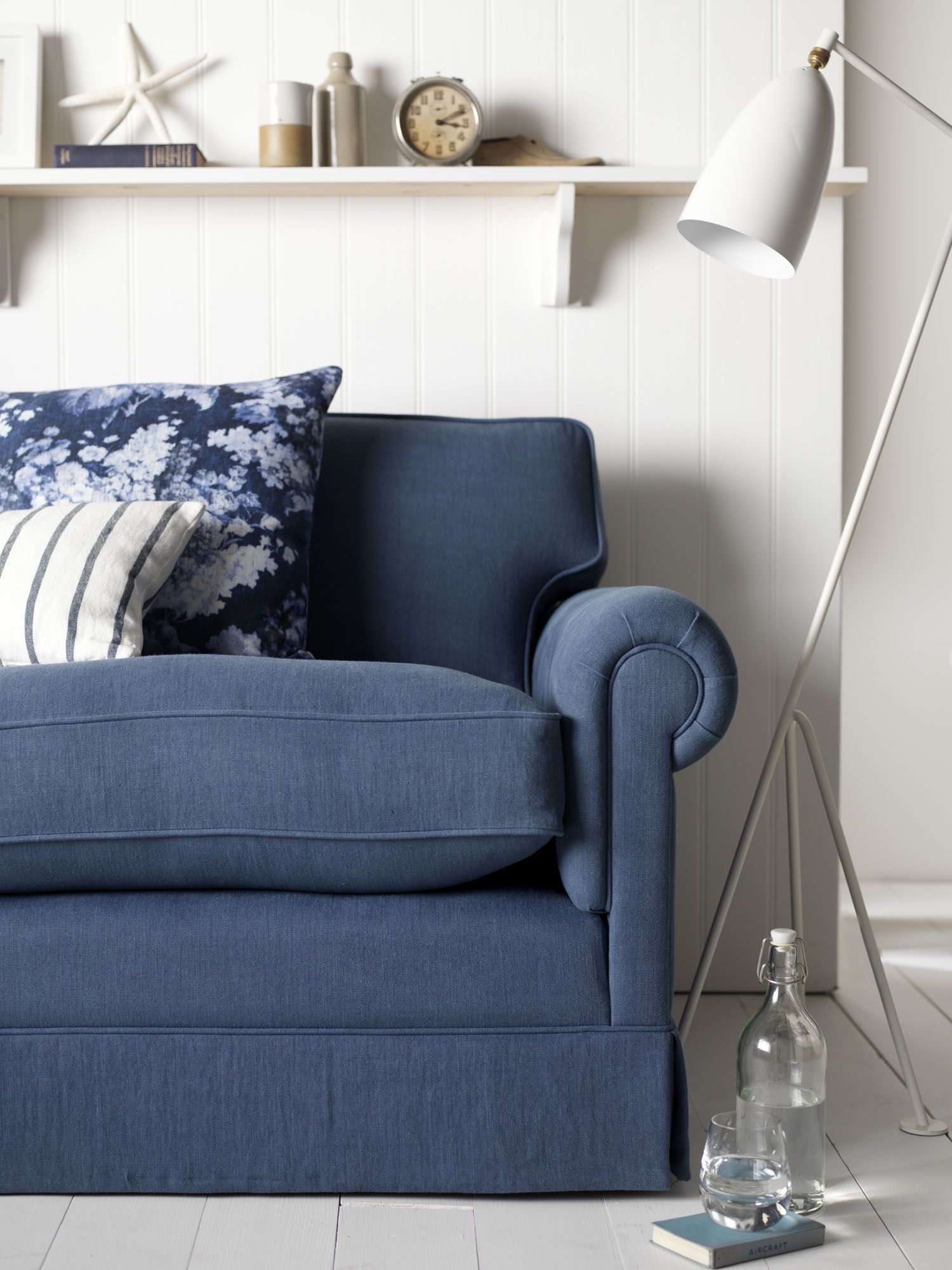How to Decorate With a Blue Sofa | Interior Design Advice